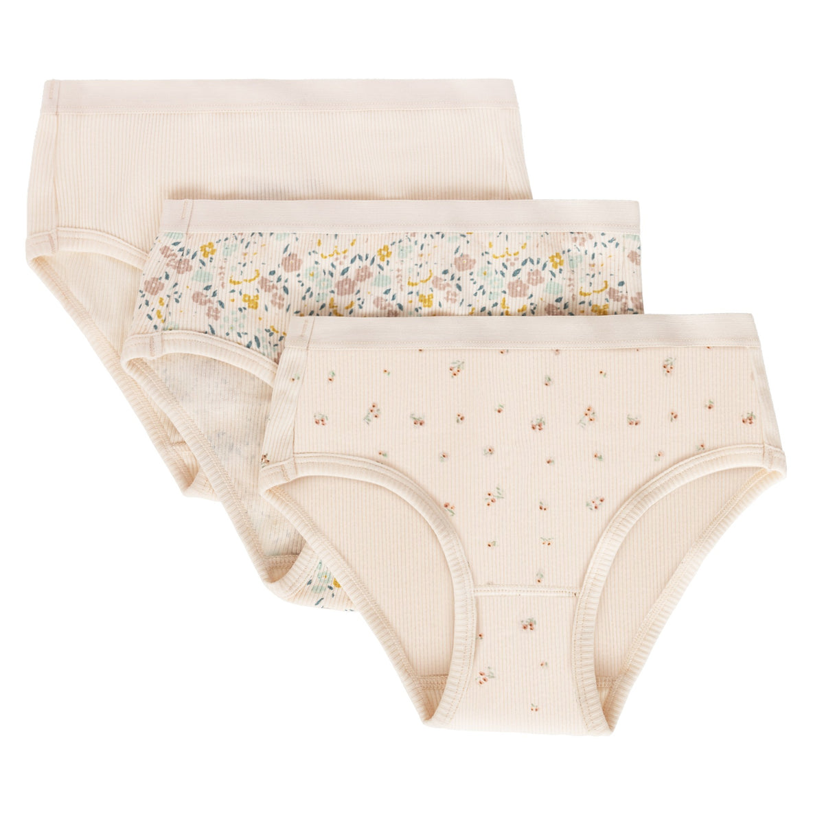 Girls Floral Print Brief Pack (3-Pack) – Feathers USA